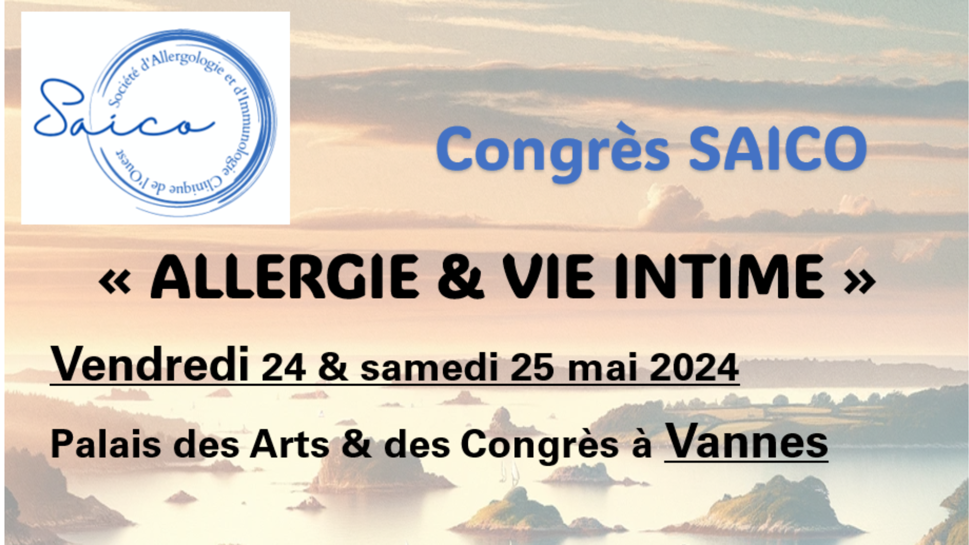 Congrès de la SAICO 24 & 25 2024 à Vannes ! | Anaforcal